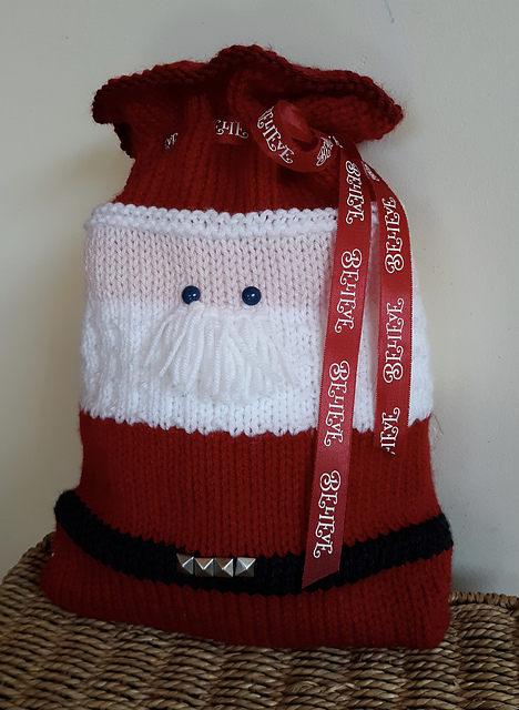 Ravelry: Santa Gift Bag pattern by Kathy Perry