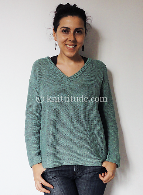 Ravelry: Casual Green Sweater pattern by Knittitude