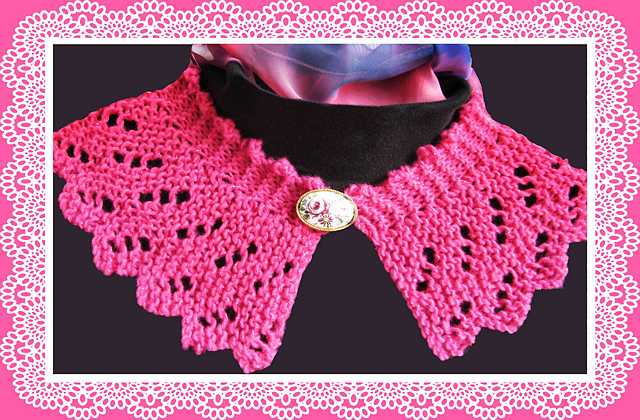 Ravelry: Raspberry Ripple Lace Collar pattern by Debby Decker