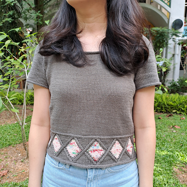 Ravelry: Stained Glass Lattice Tee pattern by Wan Cheng Phua