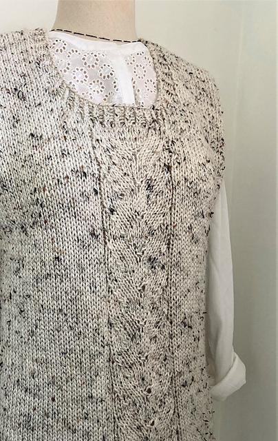 Ravelry: Aran Slipover Vest pattern by knitty_little_thing