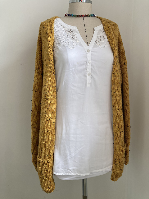 Ravelry: Easy Boyfriend Cardigan pattern by knitty_little_thing