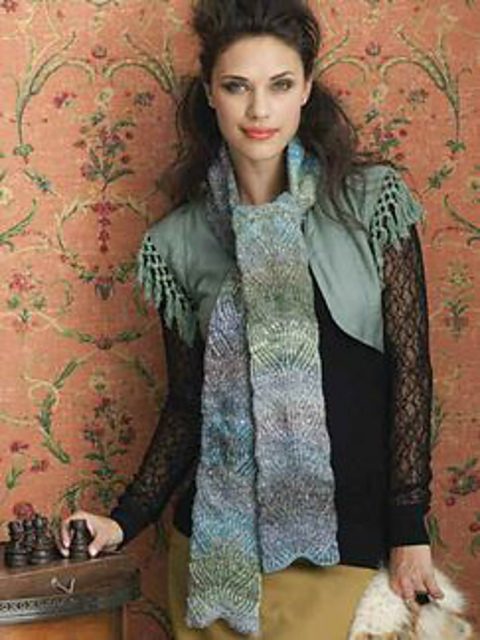 Ravelry: Ridged Ripples Scarf pattern by Tina Whitmore