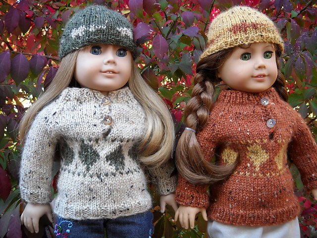 Ravelry: Falling Leaves Hat and Pullover Set for 18" Dolls pattern by ...