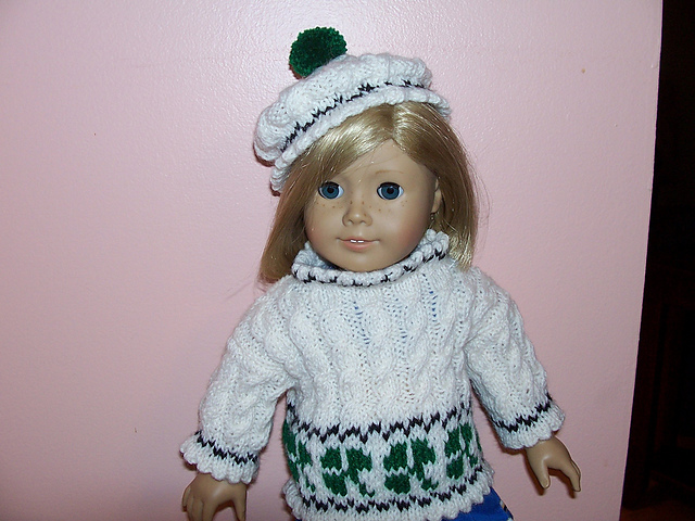 Ravelry: St. Patrick's Day Pullover & Tam for American Girl Doll ...