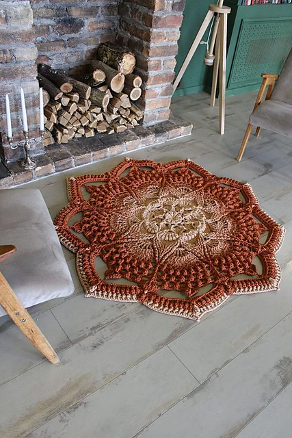 Ravelry: "Arabesque" rug pattern by Lisova Oksana