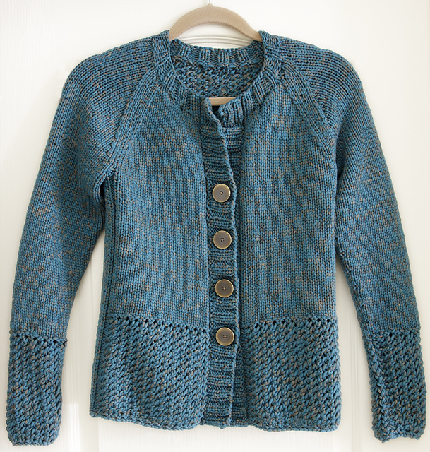 Ravelry: Lacy Raglan Sleeve Cardigan pattern by Mavis Baynard