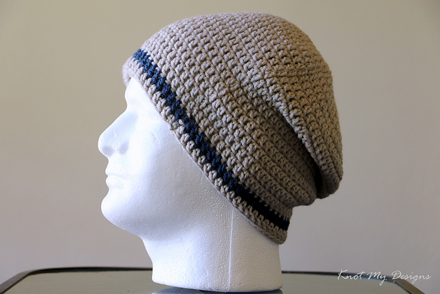 Ravelry: 2 Shades of Denim Beanie pattern by Apeksha Prasad