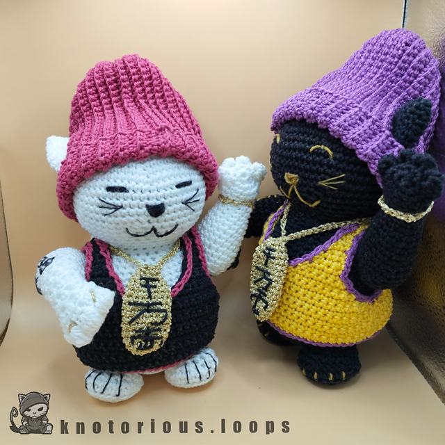 Ravelry: Mon€yki N€ko Amigurumi pattern by knotorious loops