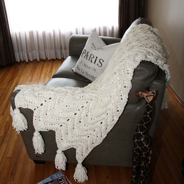 Ravelry: Cozy Cottage Throw pattern by Kim Miller