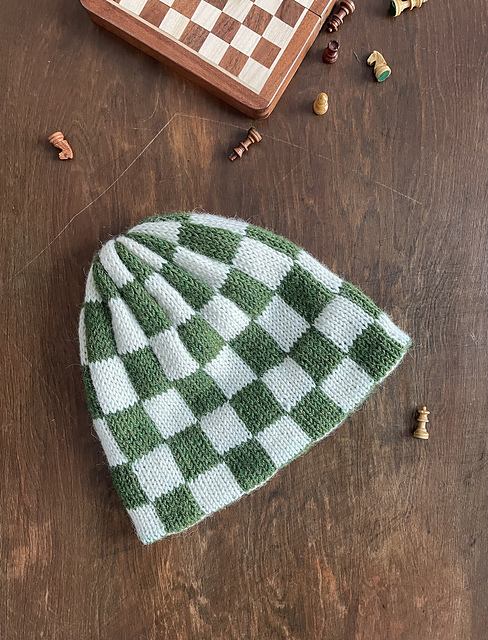 Ravelry: Checkmate Hat pattern by Knots Good