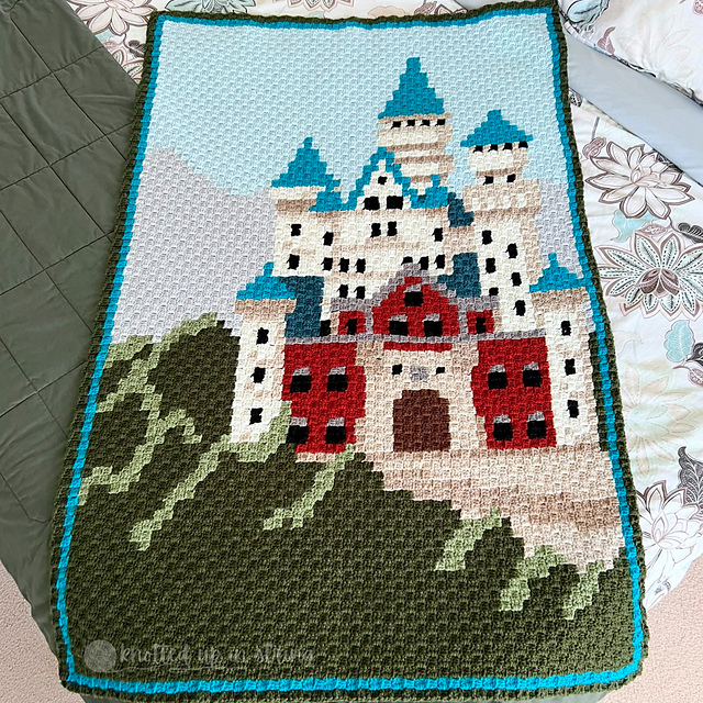 Ravelry: Fairy Tale Castle C2C Blanket pattern by Hailee Lynn