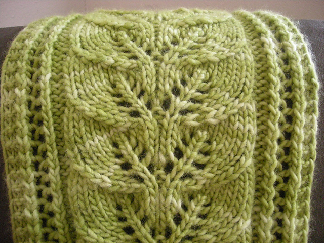 Ravelry: Column of Leaves Scarf pattern by Brooke Nelson