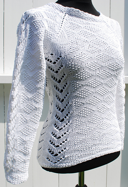 Ravelry: Cotton sweater pattern by Julie Berg