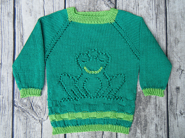 Ravelry: KOBRI Nr 36 kids jumper "froggy" pattern by Brigitte Kohn