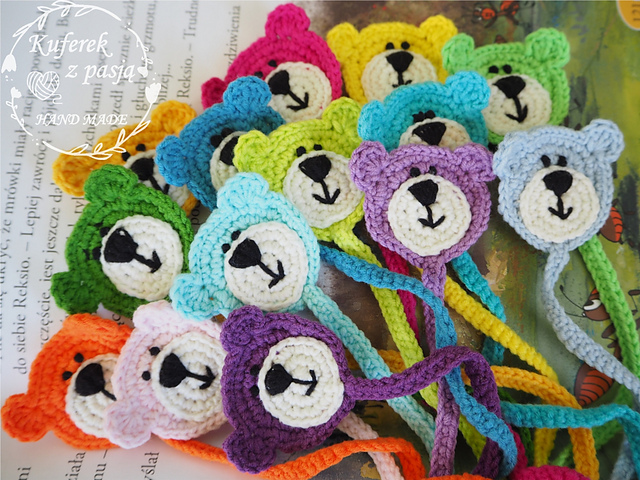 Ravelry: Teddy bear bookmark pattern by Paulina Łata
