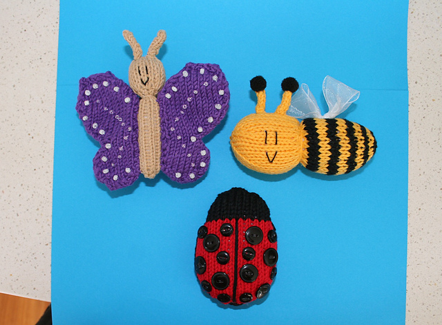 Ravelry: Decorated Insects - butterfly, bee and ladybug pattern by ...