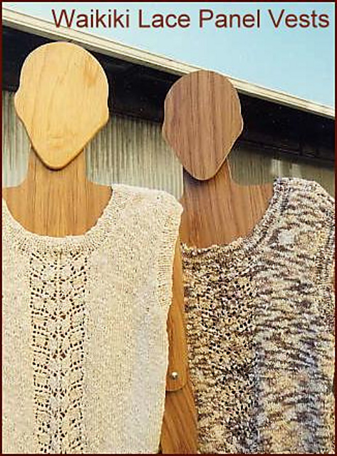 Ravelry: Lace Panel Waikiki Sleeveless Vest pattern by Crystal Palace Yarns