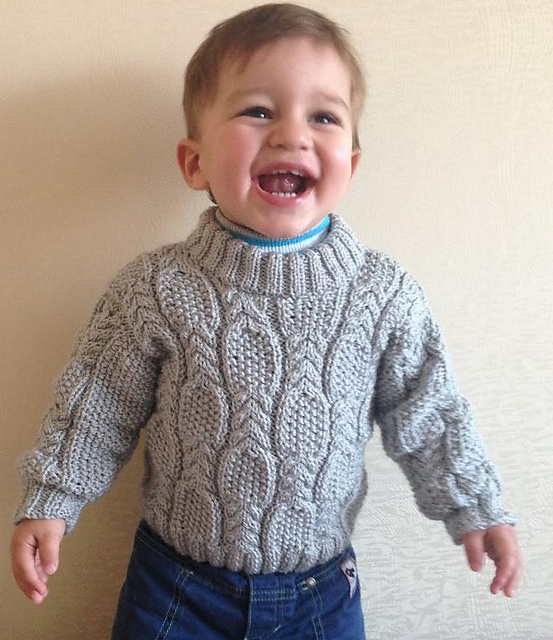Ravelry: Cable & Seed Stitch Sweater pattern by Nelya Koval