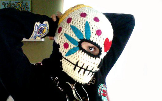 Ravelry: Sugar Skull Winter Mask pattern by Imogen Nieves