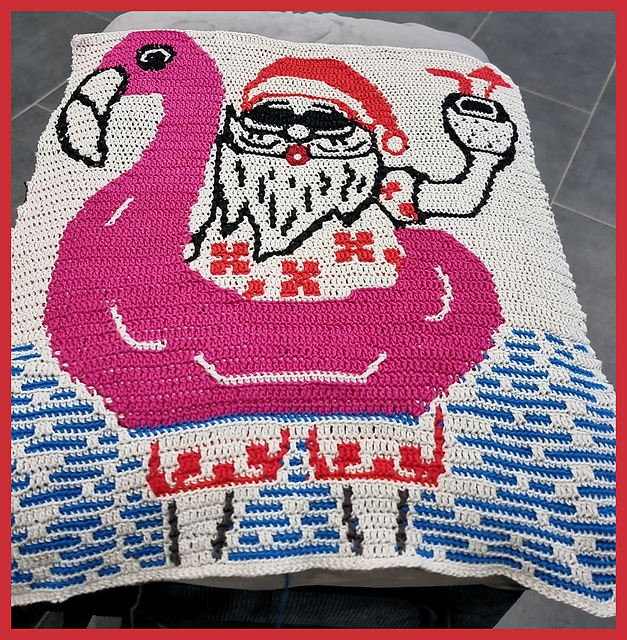 Ravelry: Tropical Mosaic Santa pattern by Susanne Toth