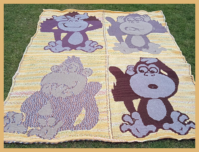 Ravelry: Four Mosaic Monkeys pattern by Susanne Toth