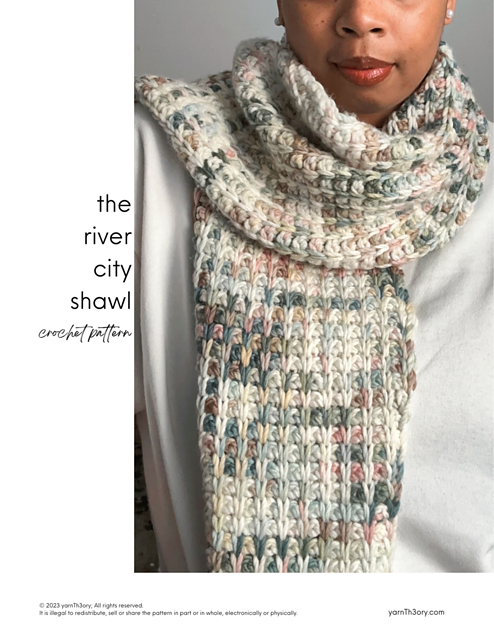 Ravelry: the river city shawl pattern by Krysten Grymes