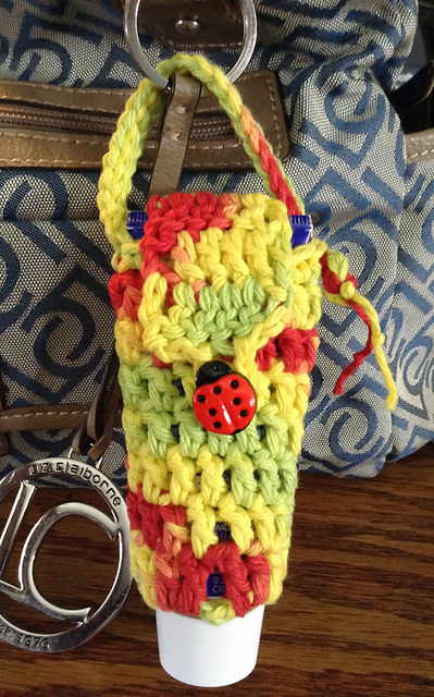 Ravelry: Lady Bug Lotion Pouch pattern by Karen Vaughn