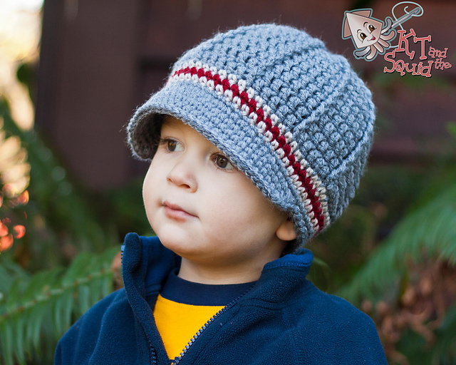 Ravelry: The Perfect Stripe Newsboy Hat pattern by Katy Petersen