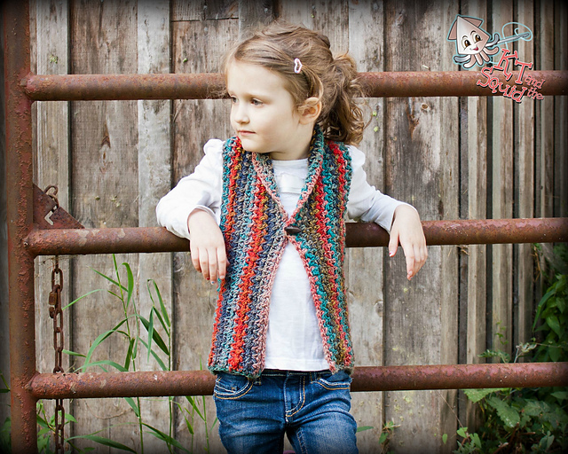 Ravelry: Day Long Vest Girls pattern by Katy Petersen