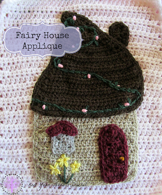 Ravelry: Fairy House Applique pattern by Teri Heathcote