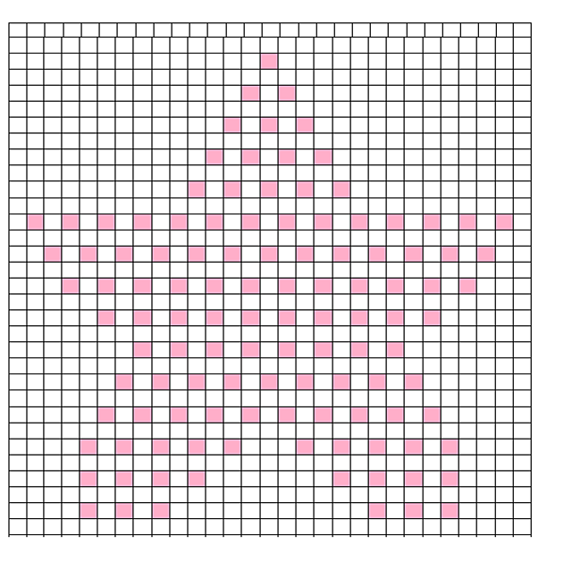 Ravelry: Star bobble chart pattern by Teri Heathcote