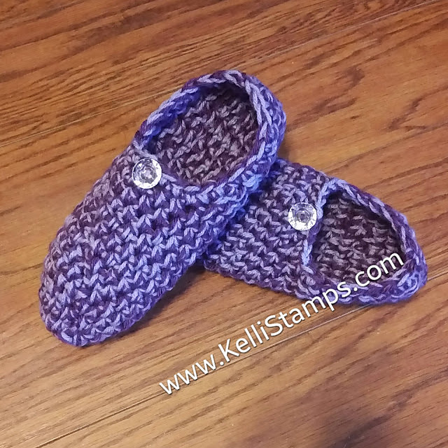 Ravelry: One Hour Crochet Slipper Sock pattern by Kelli Waters