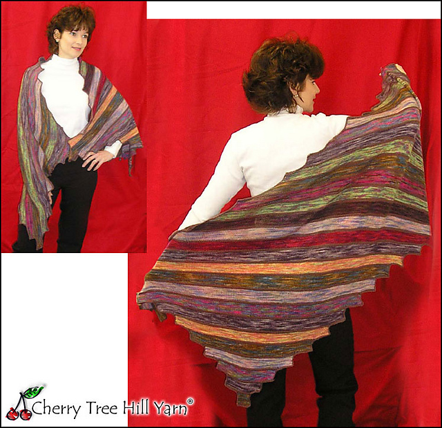 Ravelry: Diagonal Wrap pattern by Cheryl Potter