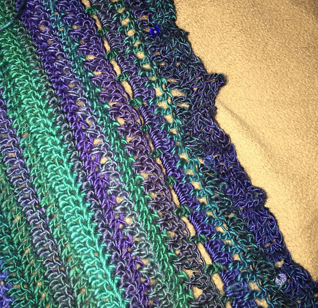 Ravelry: kymmi600's Peaceful Peacock Comfort Shawl