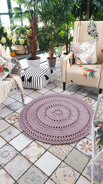 Ravelry: Crochet rug LaceEasy pattern by Tatiana Ryazanova