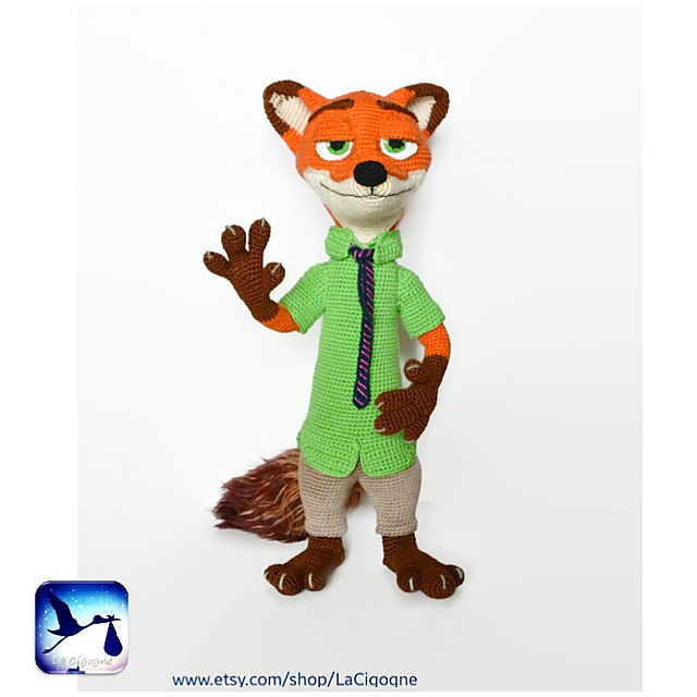 Ravelry: Fox Nick Wilde pattern by Natalia Manfré