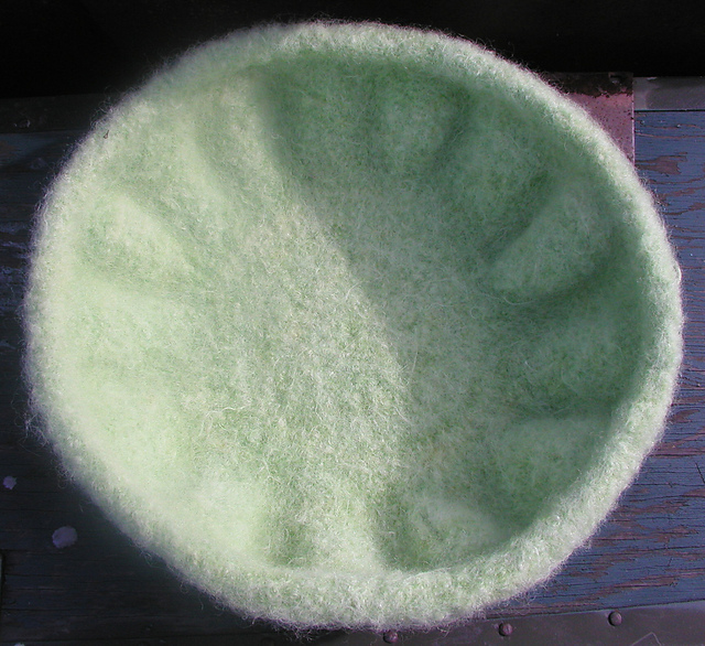 Ravelry: lacommon's Green Felted Bowl
