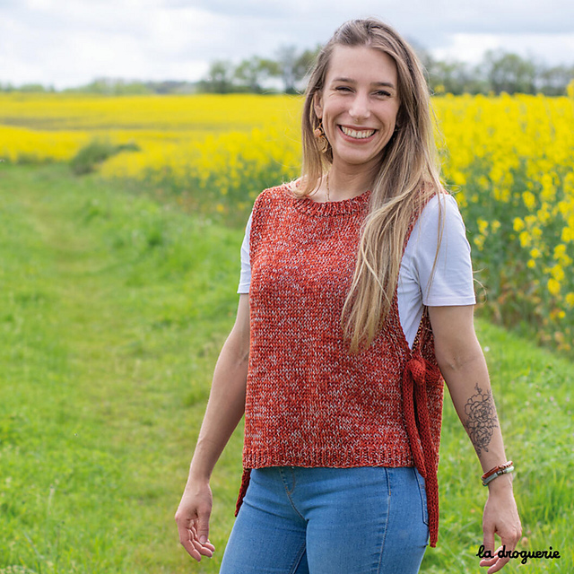 Ravelry: Pull sans manches Modena pattern by La Droguerie