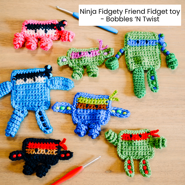 Ravelry: Ninja Fidgety Friend Fidget Toy pattern by Shelley Egerer
