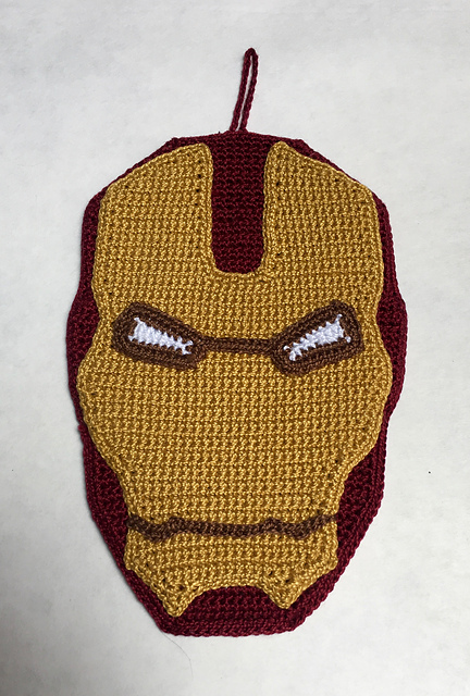Ravelry: Iron Man Applique | Ornament pattern by Regina Rioux