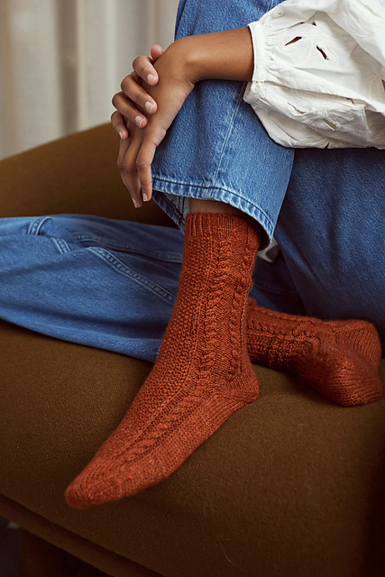 Ravelry: Braided Moss Socks pattern by Lotta H Löthgren