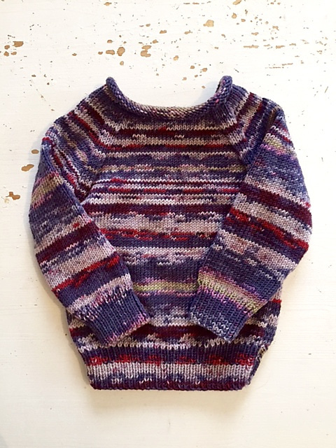 Ravelry: Roll Neck Baby Raglan pattern by Annika Heller