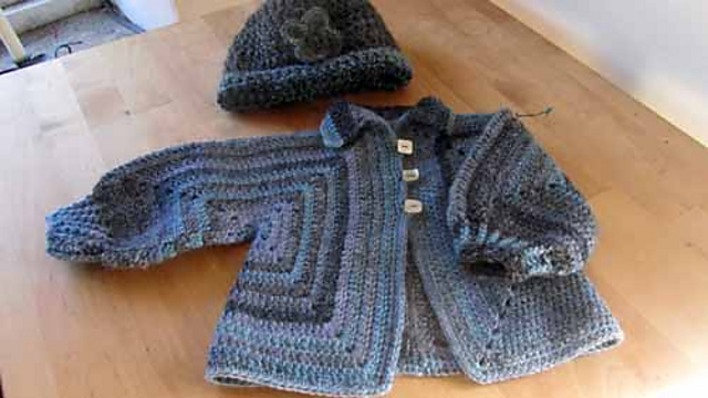 Ravelry: lambblanchland's Hannah's Hexagon Jacket & Hat