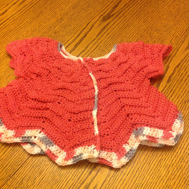 Ravelry: girl's chevron cardigan pattern by Wooly Wonders Crochet