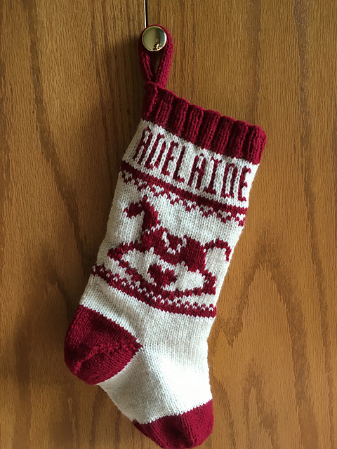 Ravelry: Rocking Horse Christmas Stocking pattern by Lara Roy