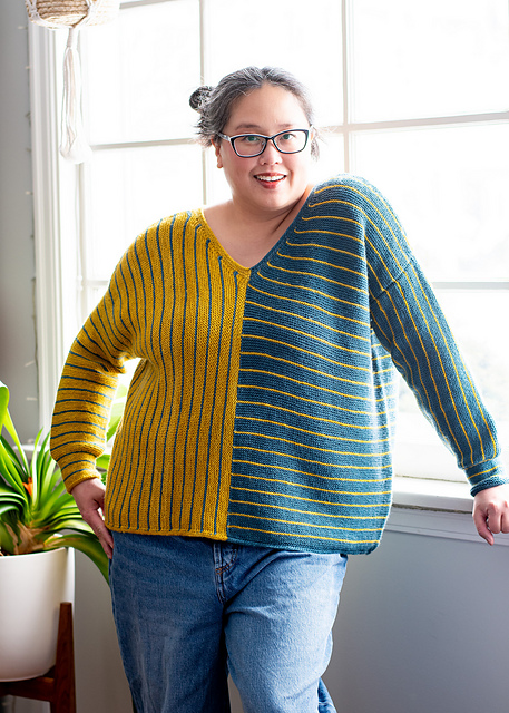 Ravelry: Perpendicular Pullover pattern by Laura Chau