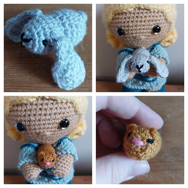 Ravelry: Weebee Doll Pets - Rabbit & Hamster or Guinea Pig pattern by ...