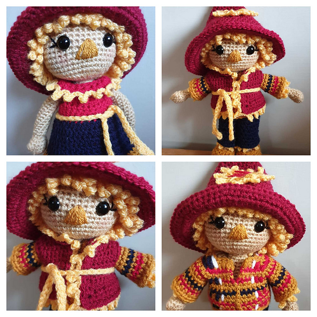 Ravelry: Weebee Luby Doll - Halloweebee Scarecrow Outfit pattern by ...