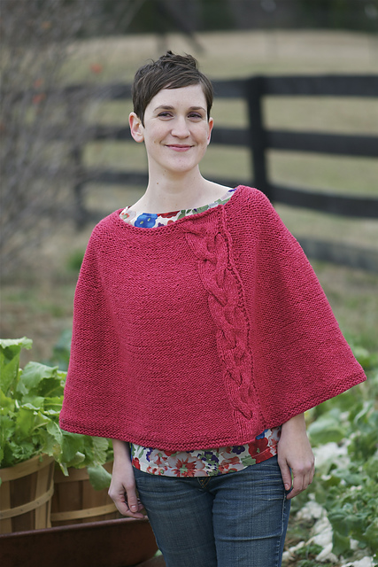 Ravelry: Cabled Caplet pattern by pamela wynne
